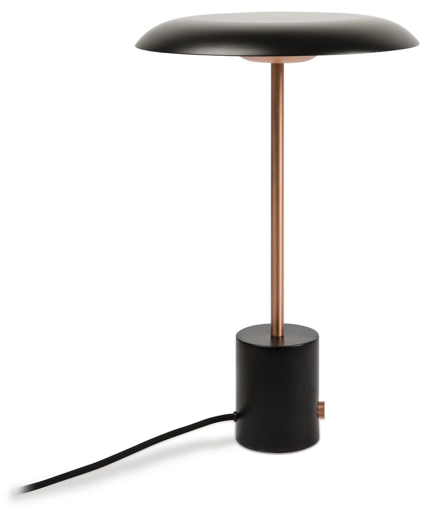 Faro Barcelona 28388 stolní LED lampa HOSHI černá/měď, 12W, 40cm