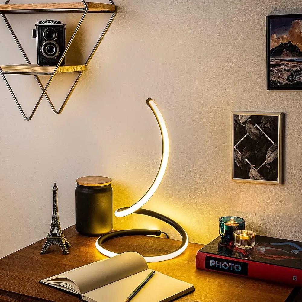 Černá LED stolní lampa (výška 40 cm) Yay – Opviq lights