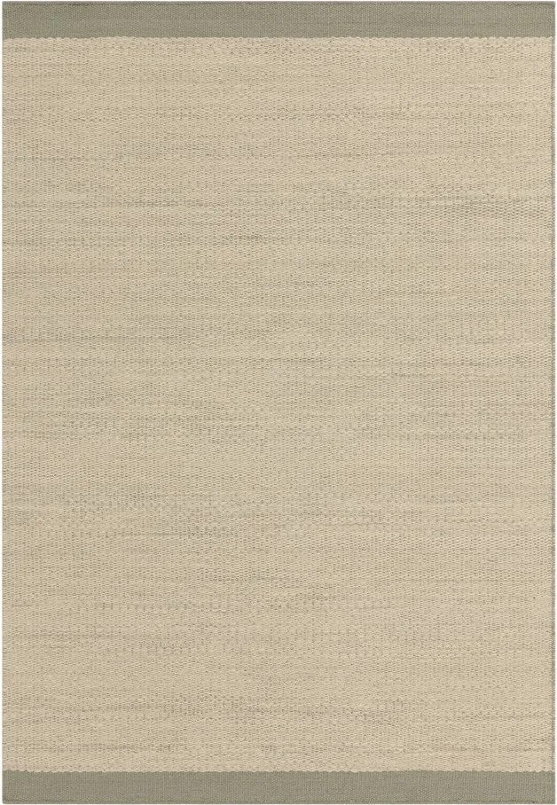 Krémový/šalvějově zelený ručně tkaný vlněný koberec 120x170 cm Lima Sage – Asiatic Carpets