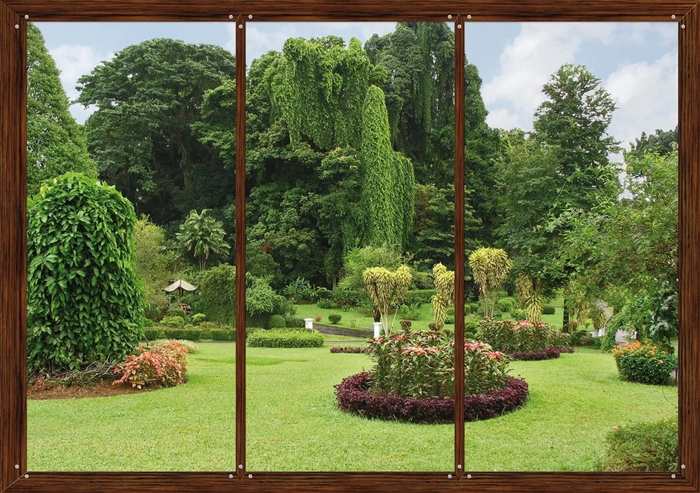 Fototapeta na zed' Okno do Zahrady | 360 x 254 cm | DFTS1314