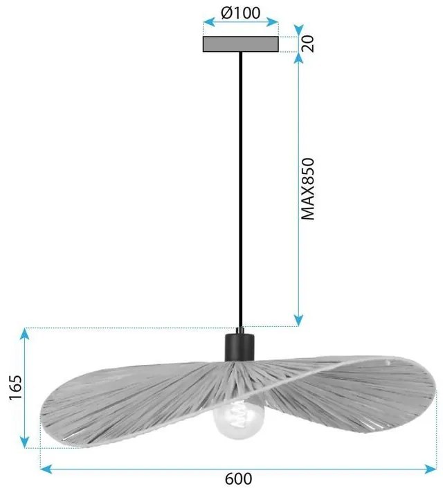 Toolight Závěsné stropní svítidlo BOHO B5 APP1826-1CP