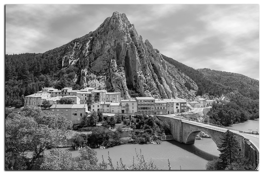 Obraz na plátně - Sisteron v Provence 1235QA (90x60 cm  )