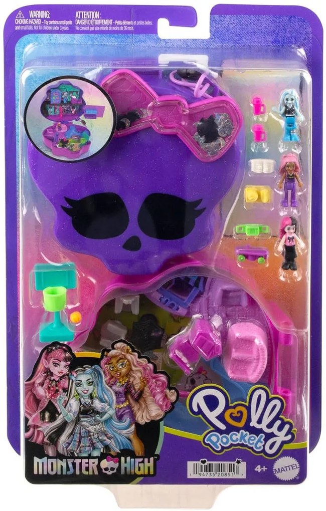 MATTEL Polly Pocket Pidi Pocketka Monster High set 3 panenky s doplňky 25hvv58