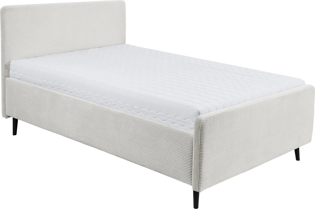 XXXLutz ČALOUNĚNÁ POSTEL, 140/200 cm krémová MID.YOU - Jednolůžkové postele - 002220052707