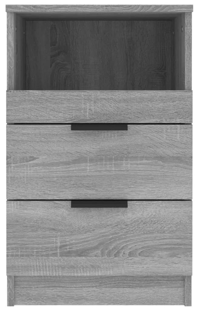 Noční stolek šedý sonoma kompozitní dřevo - Default Title