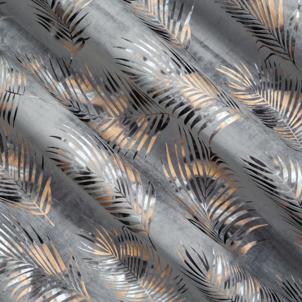 ZATEMŇOVACÍ ZÁVĚS NA KROUŽCÍCH GLORIA2 140X250 CM LISTY