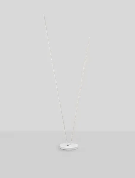LED stmívatelná bílá stojací lampa Intec