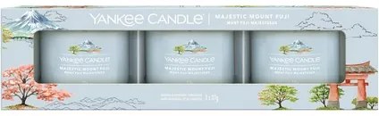 Yankee Candle Sada Votivní svíčky ve skle Majestic Mount Fuji, 3 x 37 g