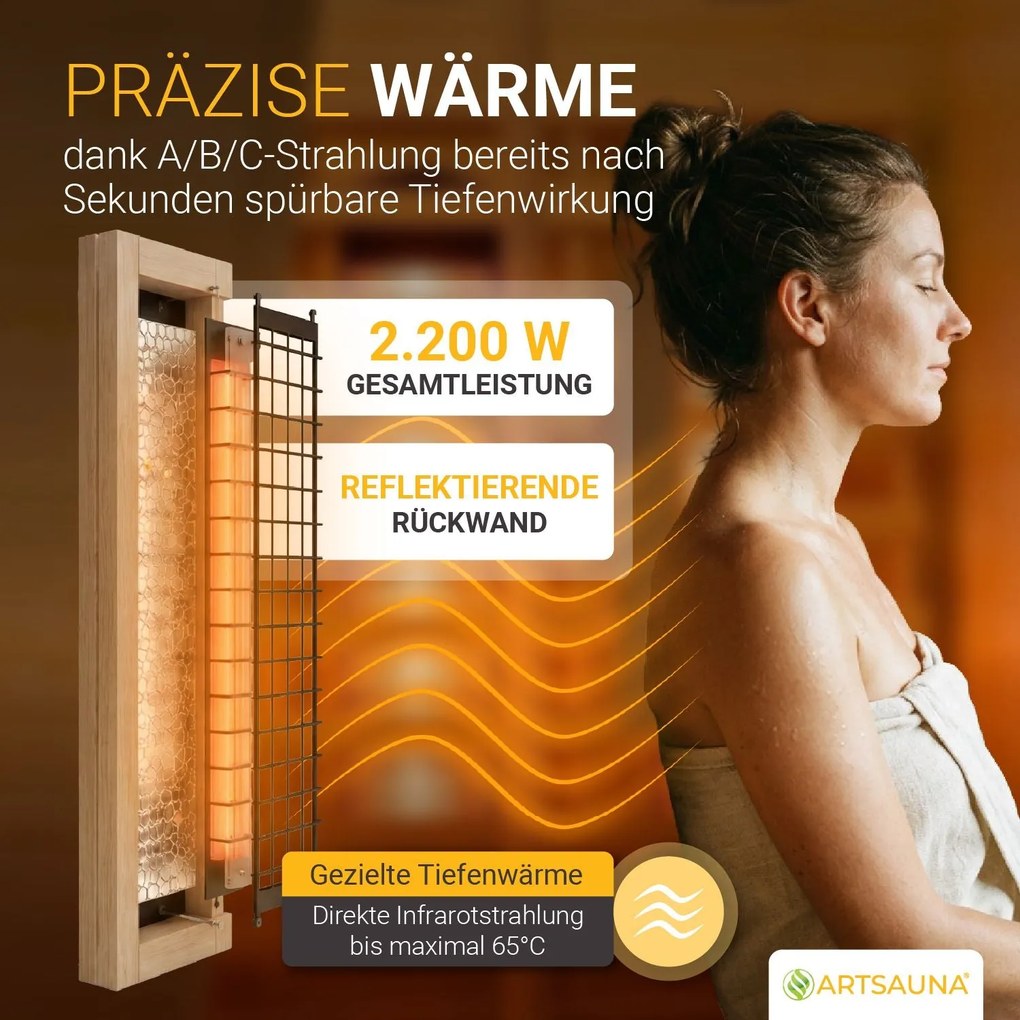 Artsauna Infrasauna Trondheim 120, černá