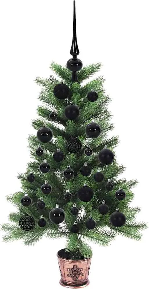 Vánoční stromeček s 150 LED diodami s stojanem Zelená 90 cm PE 3396301