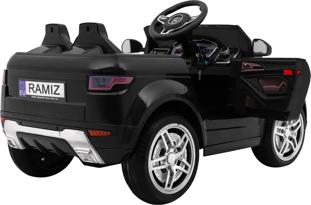 Ramiz Elektrické autíčko Rapid Racer pro děti, černé SUV + dálkové ovládání