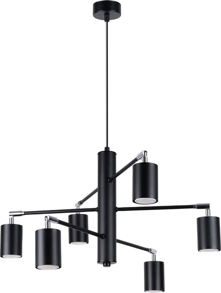 Sollux Lighting Lustr LEMMI 6 černý