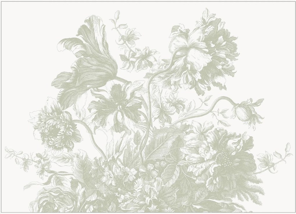 Tapeta Engraved Flowes