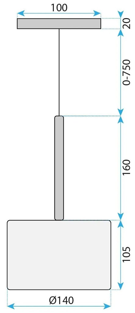 Toolight Závěsné skleněné osvětlení APP1698-1CP AMBER A