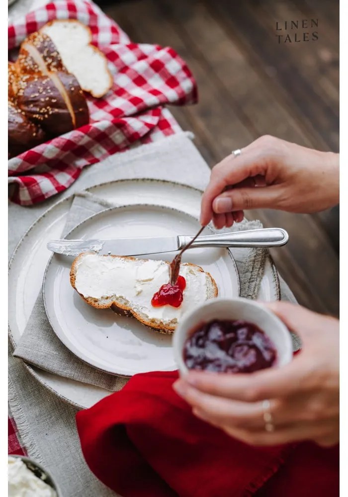 Lněná utěrka 45x65 cm Red Gingham – Linen Tales