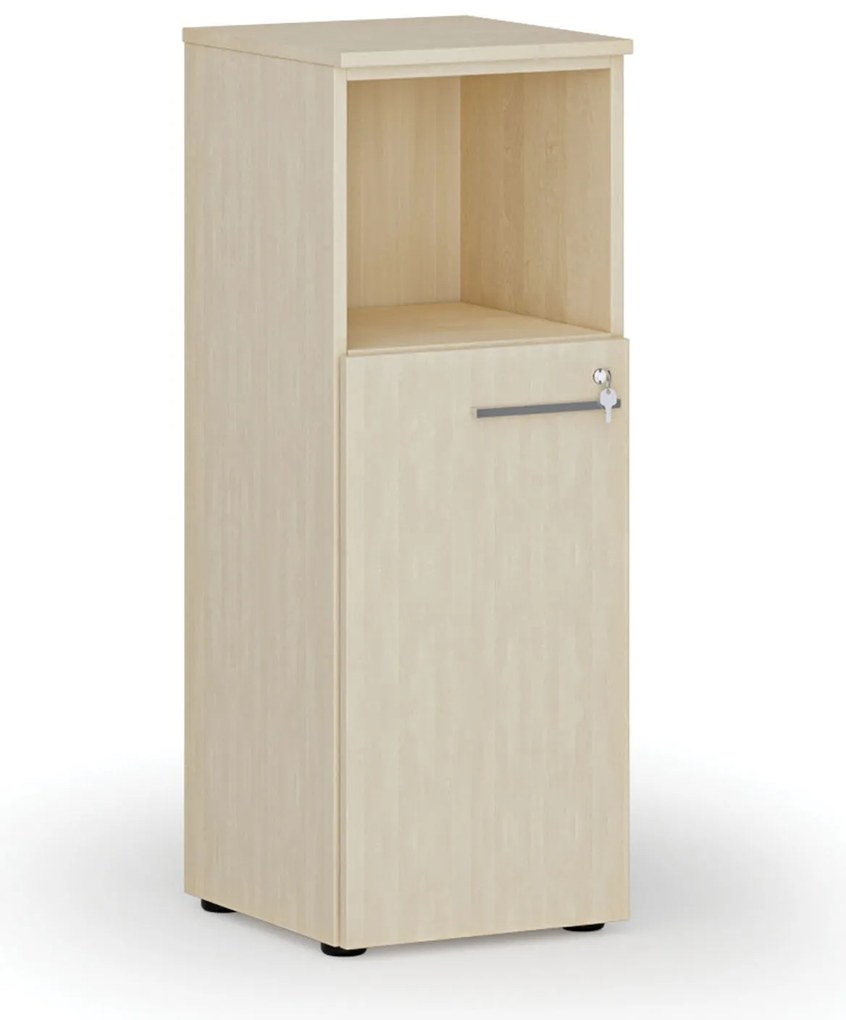 Kombinovaná kancelářská skříň PRIMO WOOD, 400 x 420 x 1087 mm, bříza