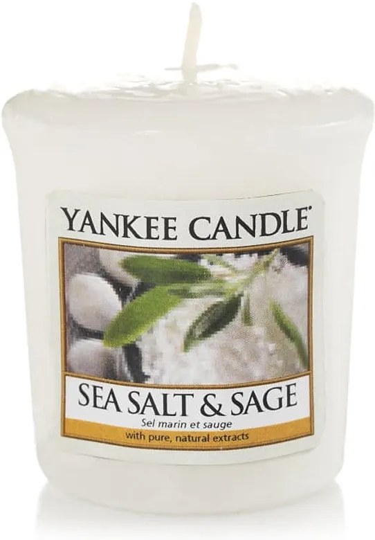 Yankee Candle – votivní svíčka Sea Salt &amp; Sage (Mořská sůl a šalvěj), 49 g