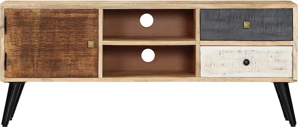 TV stolek 115 x 30 x 47 cm masivní mangovníkové dřevo 282878