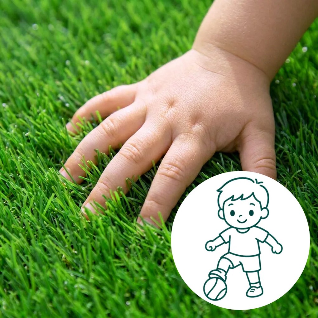 Trade Concept, Umělá tráva Pure Green, na míru, šíře 2m,4m, zelená