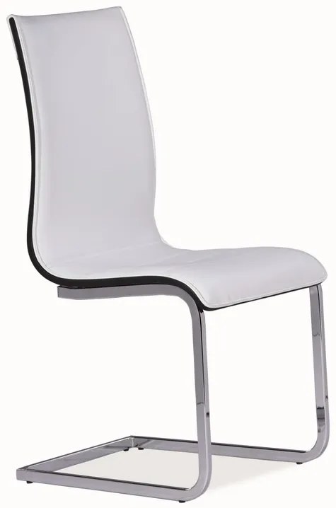 Casarredo Jídelní čalouněná židle H-133 bílá/černá