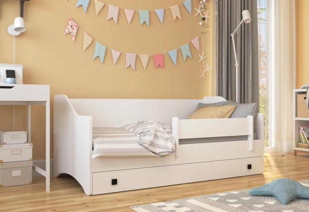 Dětská postel NAOMI jednolůžko, 80x160, bílá