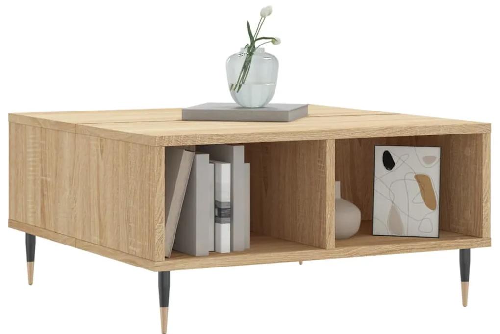 Konferenční stolek dub sonoma 60 x 60 x 30 cm kompozitní dřevo - Default Title