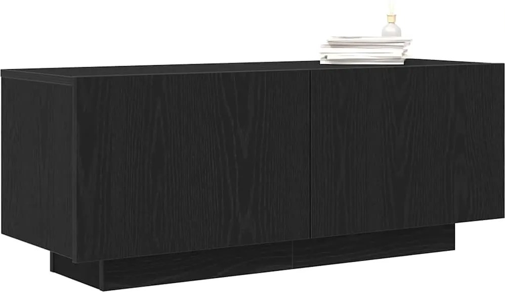 Televizní skříň 100 x 35 x 40 cm Černý dub Kompozitní dřevo 3333066