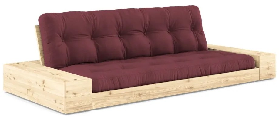 Vínová rozkládací pohovka 244 cm Base – Karup Design