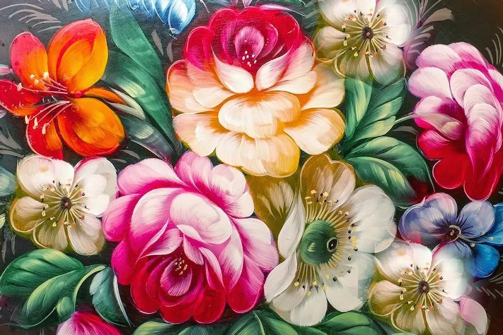 Samolepící tapeta svět květin - 150x100 cm