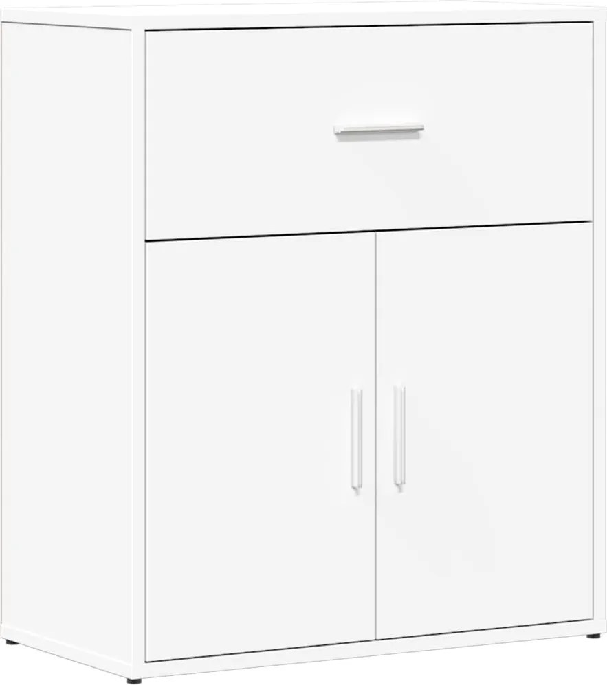 Příborníky 2 ks bílé 60 x 31 x 70 cm kompozitní dřevo 3276546