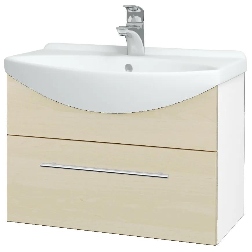 Dřevojas Koupelnová skříň TAKE IT SZZ 65 Varianta: N01 Bílá lesk / Úchytka T02 / D15 Nebraska