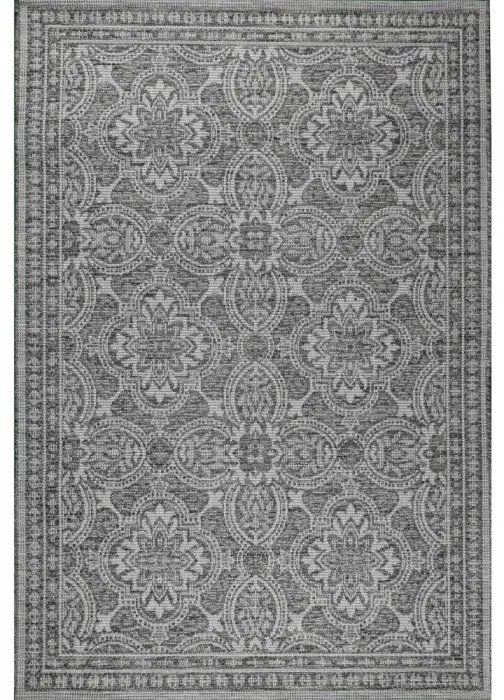 Vopi | Kusový koberec Flat 21193-ivory/silver/taupe - 80 x 150 cm
