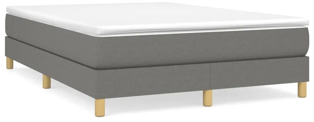Rám postele s boxspringem tmavě šedá 140 x 200 cm textil 3120615