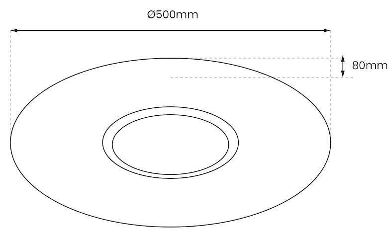 Stropní LED svítidlo Sparky Round, 1x LED 50w, 3000-6000k, w/ch, s ovladačem