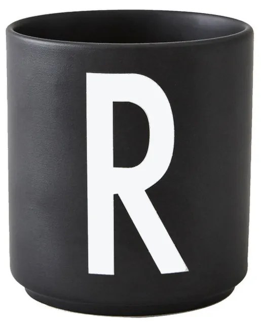 Design Letters Hrnek s písmenem R, black