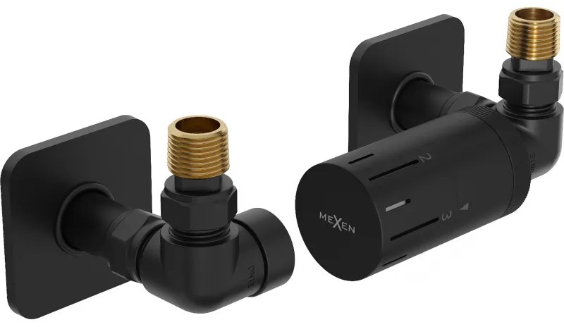 Mexen G05 termostatická souprava osová s krytem S, černá - W903-958-909-70