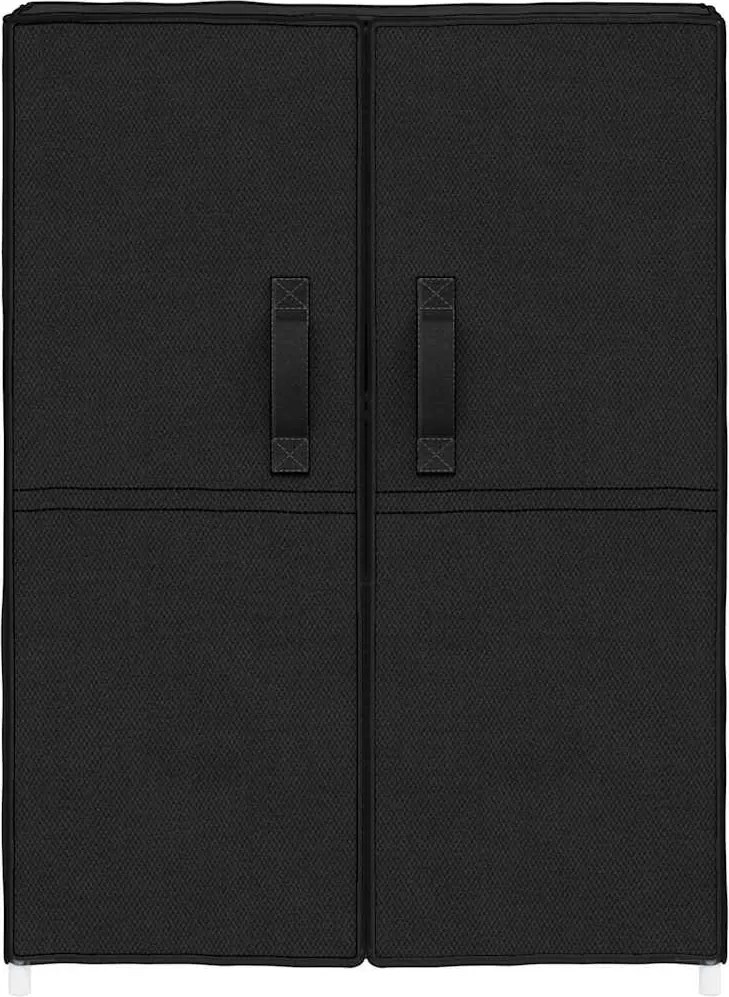 Botník černý 60 x 28 x 90 cm textil 337261