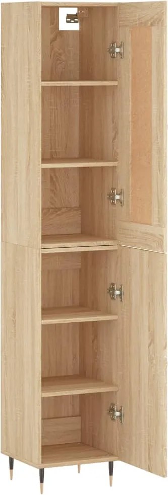 Skříň highboard dub sonoma 34,5 x 34 x 180 cm kompozitní dřevo 3200116