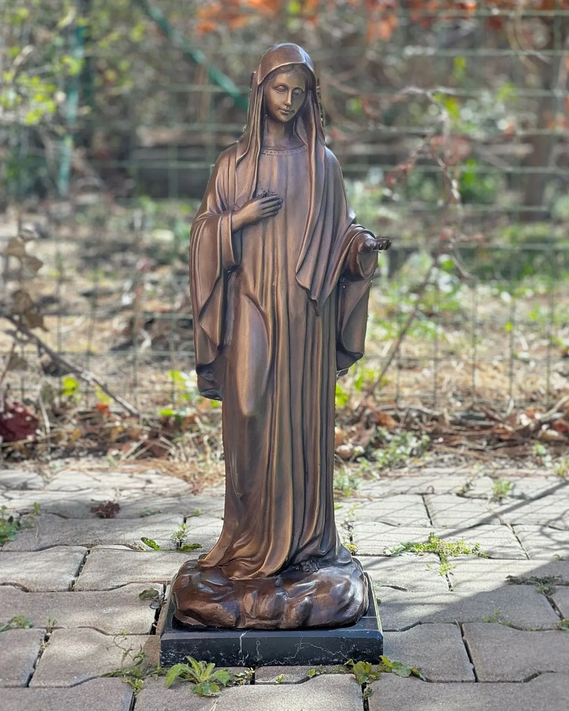 Bronzová soška socha - Madonna