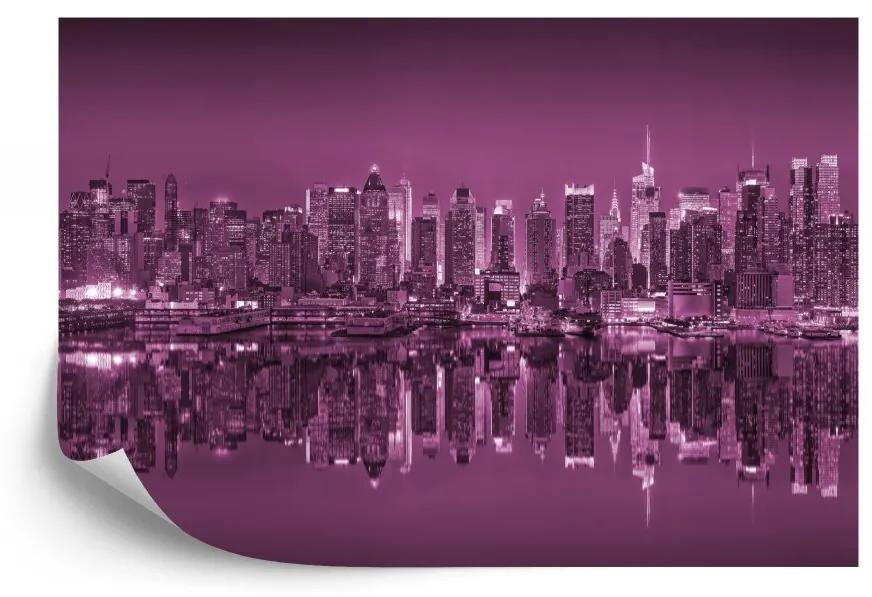 Fototapeta New York Reflections In Pink Strukturální vinyl 312x219