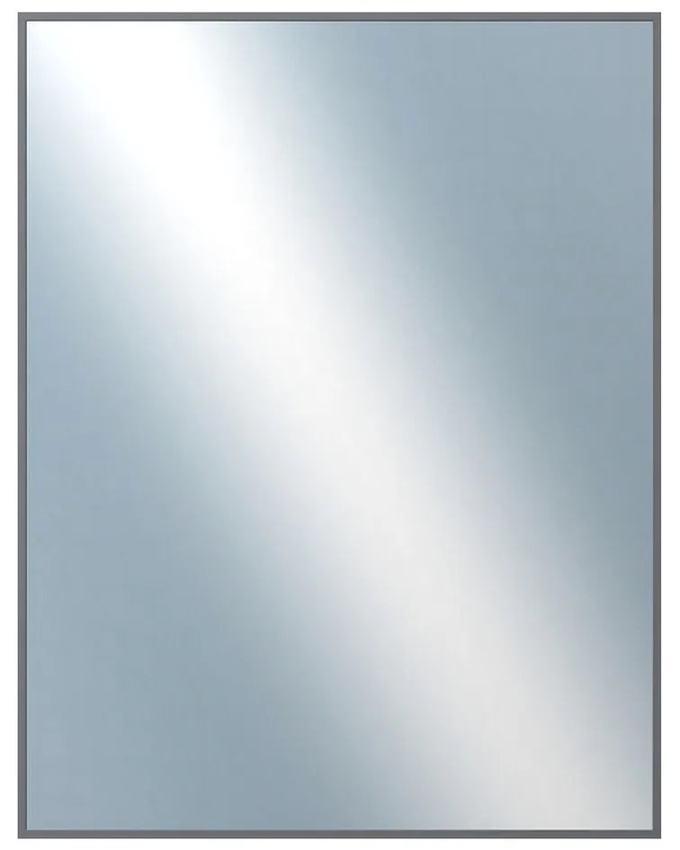 DANTIK - Zarámované zrcadlo - rozměr s rámem cca 70x90 cm z lišty Hliník platina | P03-019 (7003019)