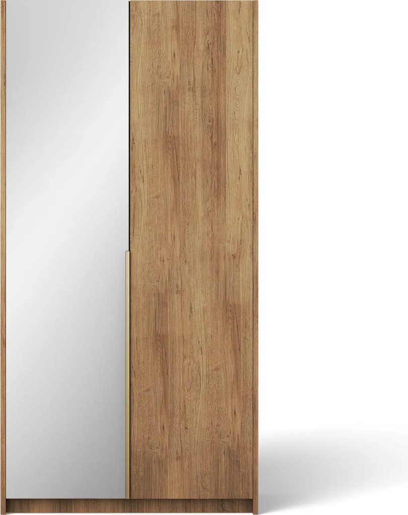 ADRK Šatní skříň ALERA II AG 100, dub artisan/madlo zlaté