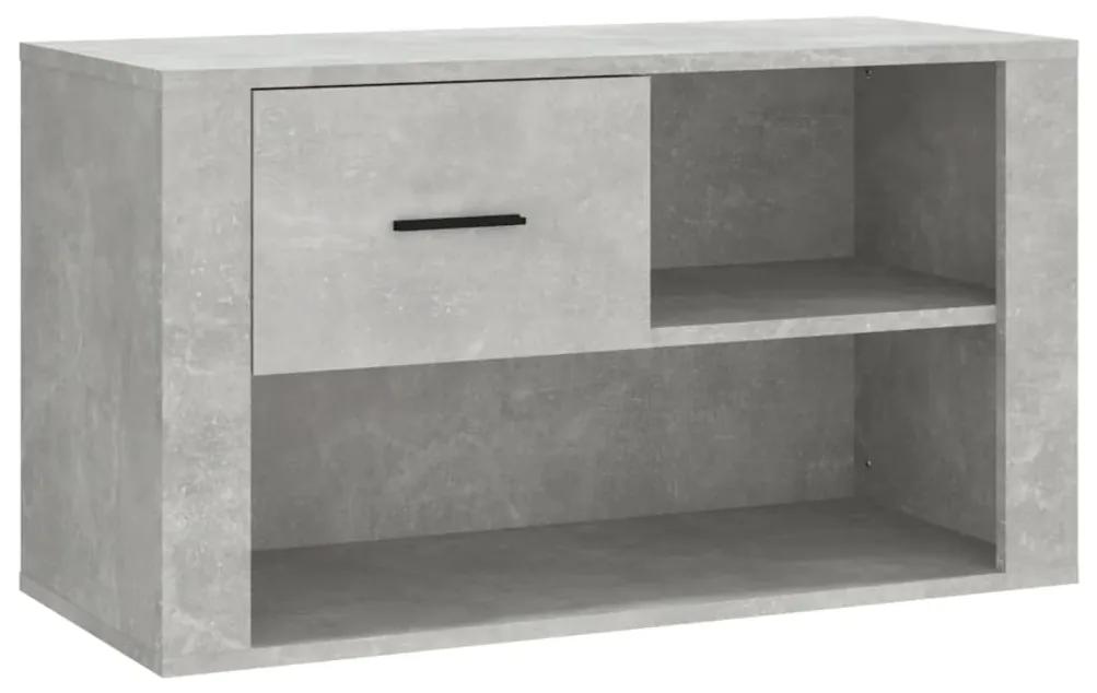 Botník betonově šedý 80 x 35 x 45 cm kompozitní dřevo - Default Title