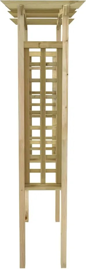 Trelážový oblouk 110x60x210 cm impregnovaná masivní borovice 318560