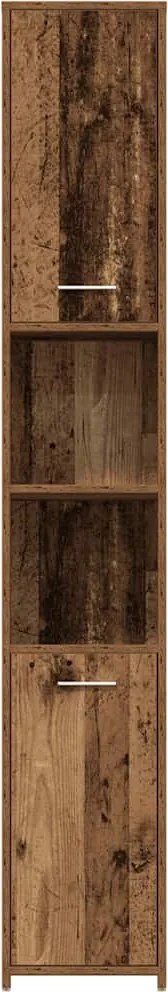 4dílná koupelnová sestava old wood kompozitní dřevo 3328553