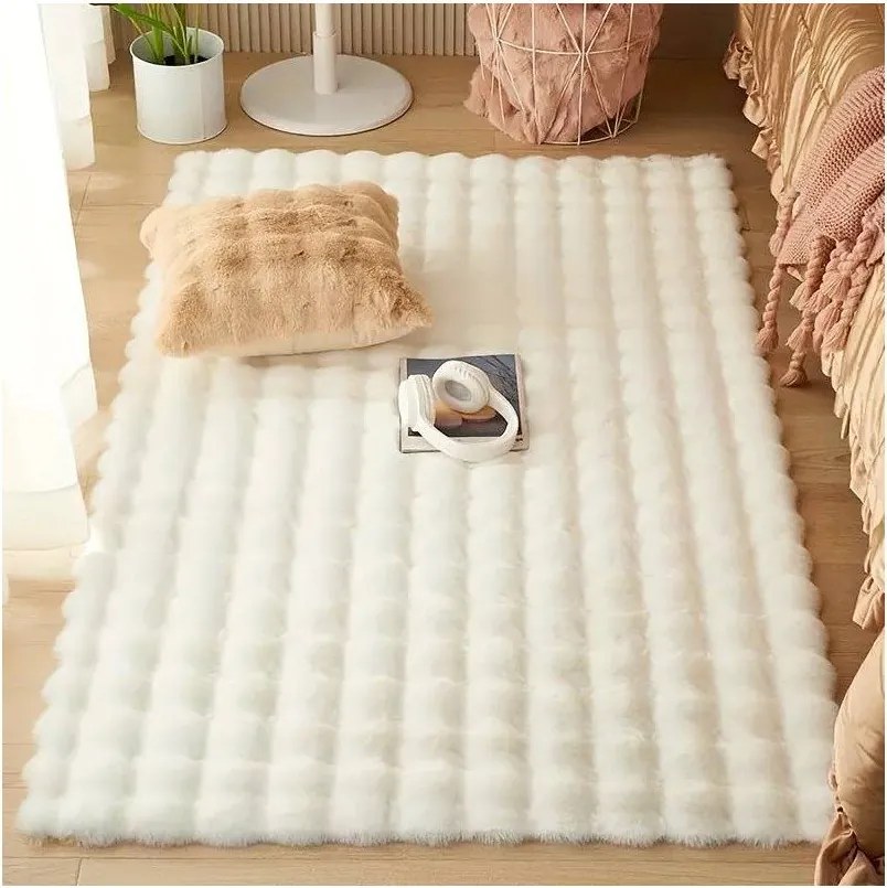 Slonovinový pratelný koberec 80x150 cm Bubble Emarald – Mila Home