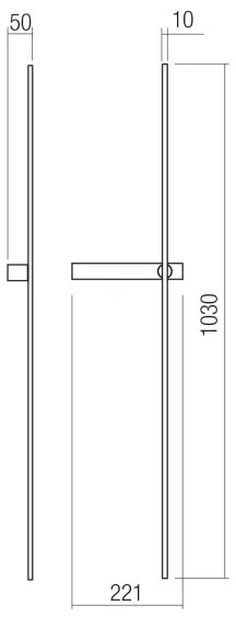 Redo 01-4674 - LED Nástěnné svítidlo TANGENT LED/9W/230V CRI 90 zlatá