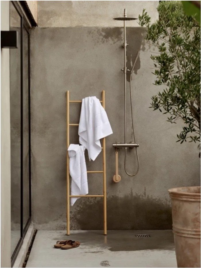 Bílá froté bavlněná osuška 70x140 cm Sauna – Zone