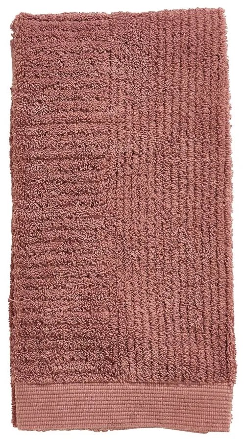 Světle červený froté bavlněný ručník 50x100 cm Classic – Zone