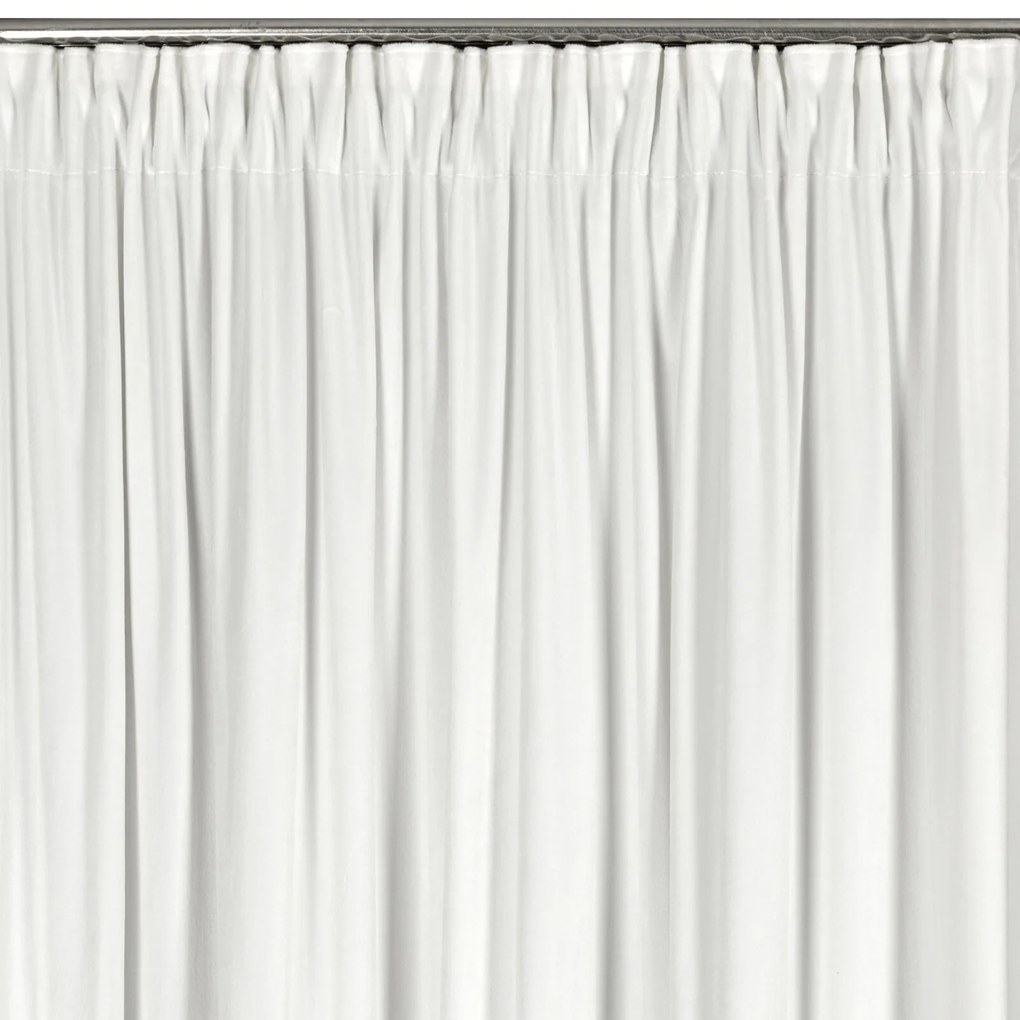 ZATEMŇOVACÍ ZÁVĚS NA PÁSCE CARLI 140X270 CM BÍLÁ